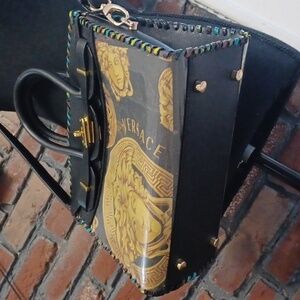 Upcycled | Bags | Versace Medusa Diy Paper Crossbody Bag | Poshmark